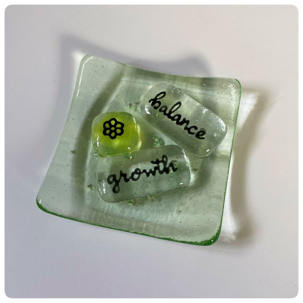 Green Glass gift set - Fused glass handmade in the UK - www.salviaglass ...